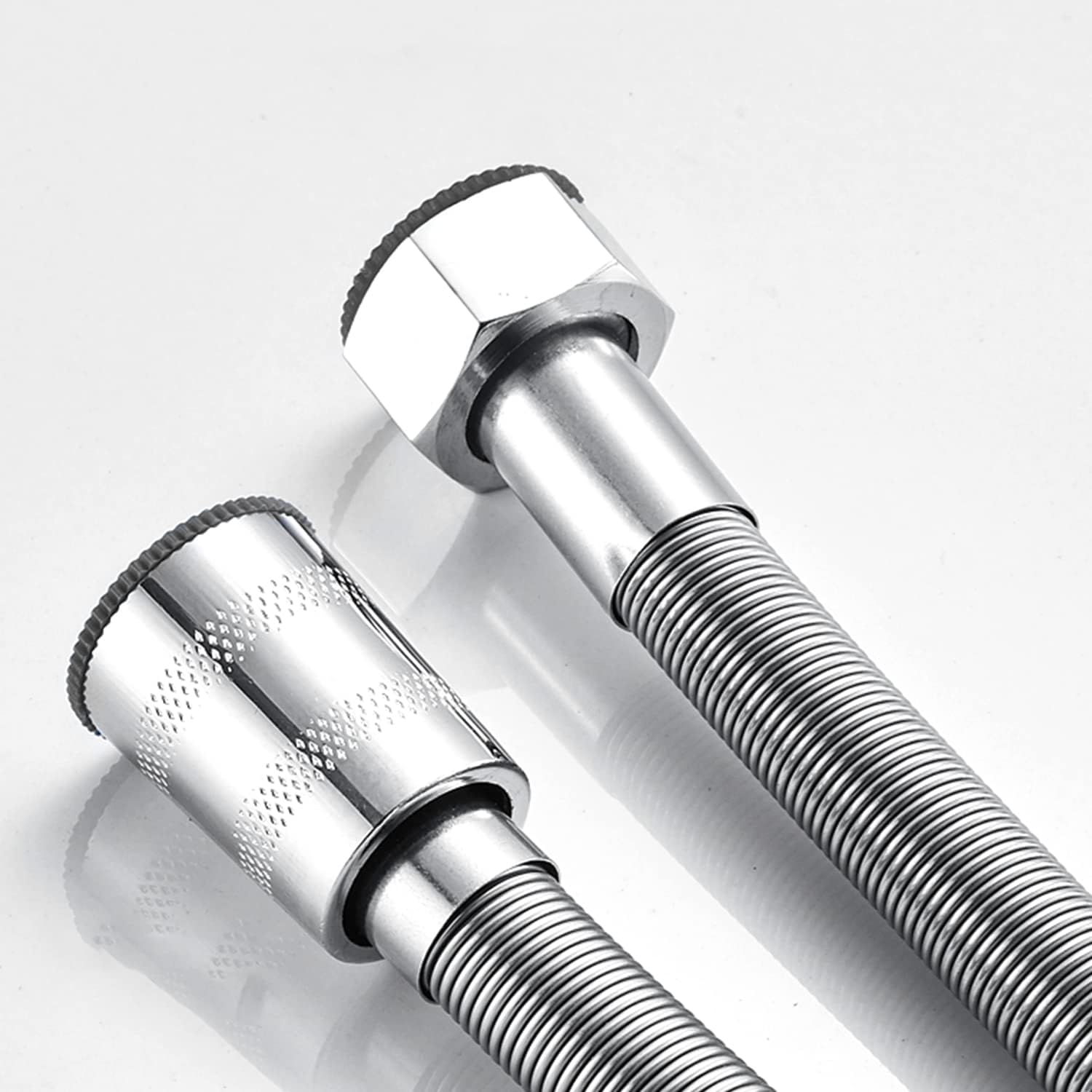 Furtun de dus, Argintiu, Inox, 1.5 m - eMAG.ro