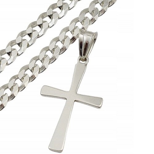 Lantisor barbati, Amor, Argint 925, Cu model, 70 cm, Argintiu - eMAG.ro