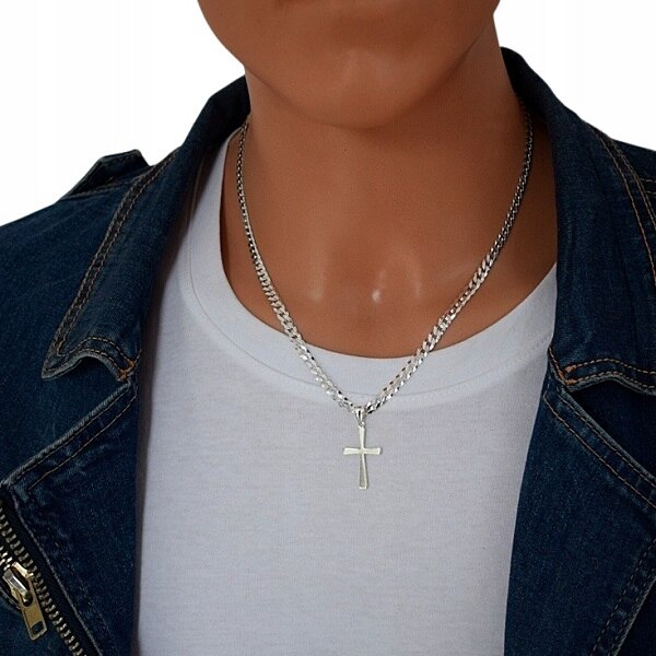 Lantisor barbati, Amor, Argint 925, Cu model, 70 cm, Argintiu - eMAG.ro