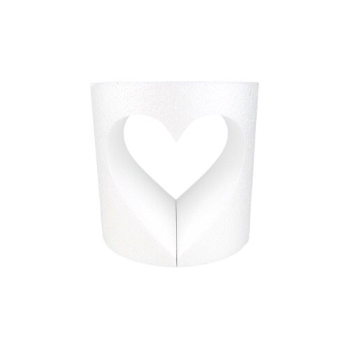 Macheta inima decupata din polistiren 20 x 20 cm - eMAG.ro