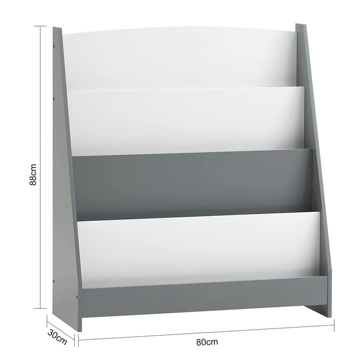 Raft pentru copii pentru carti si reviste GINGER HOME, biblioteca cu ...