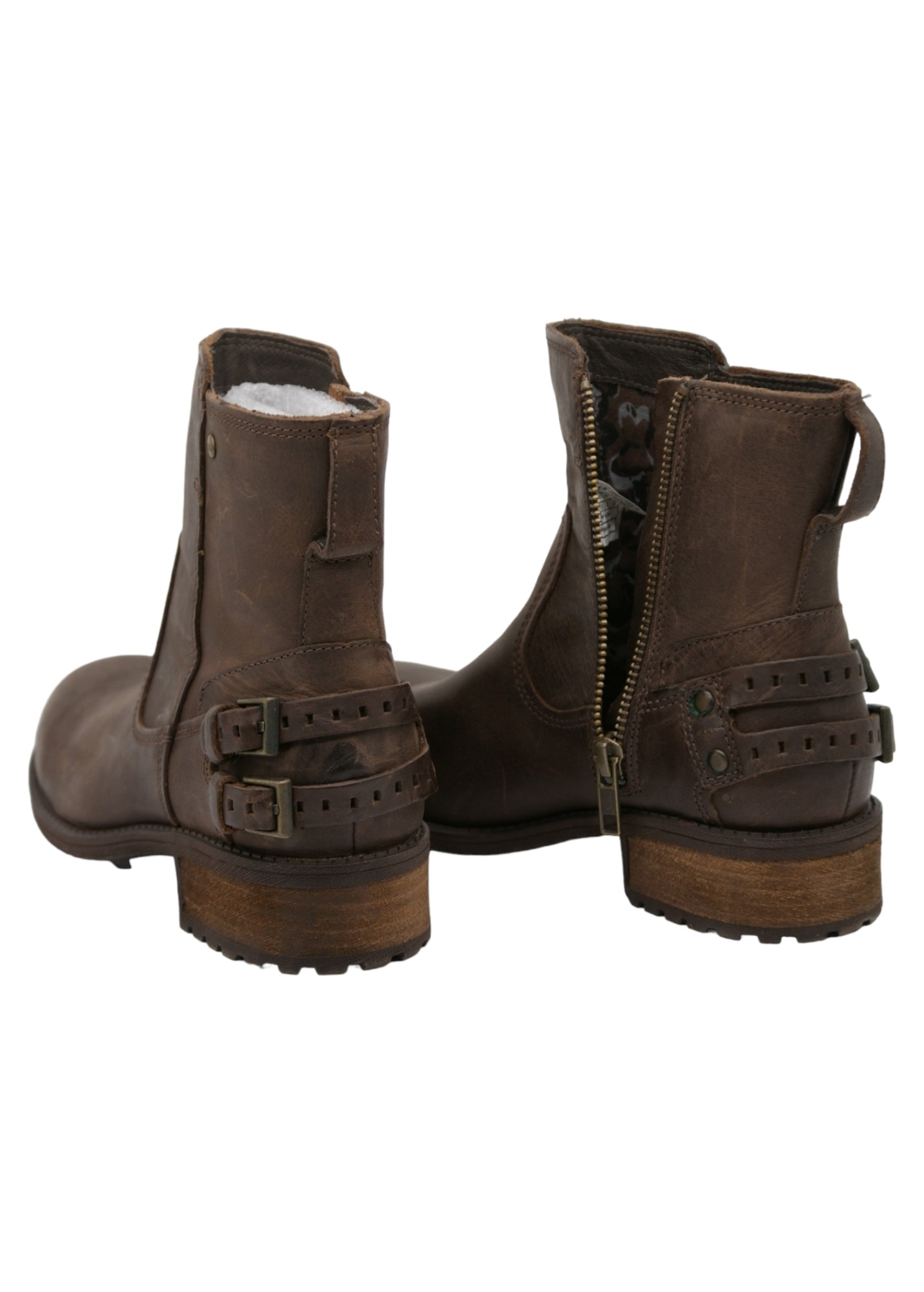 Csizma, UGG, Orion BackStrap Boot, Bőr, Barna, 36 - eMAG.hu