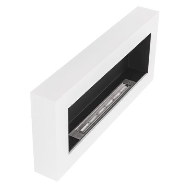 Semineu bio BOX 90cm cu biocombustibil alb fara sticla suspendat pe ...