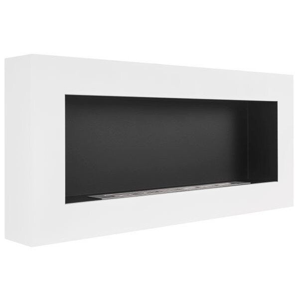 Semineu bio BOX 90cm cu biocombustibil alb fara sticla suspendat pe ...