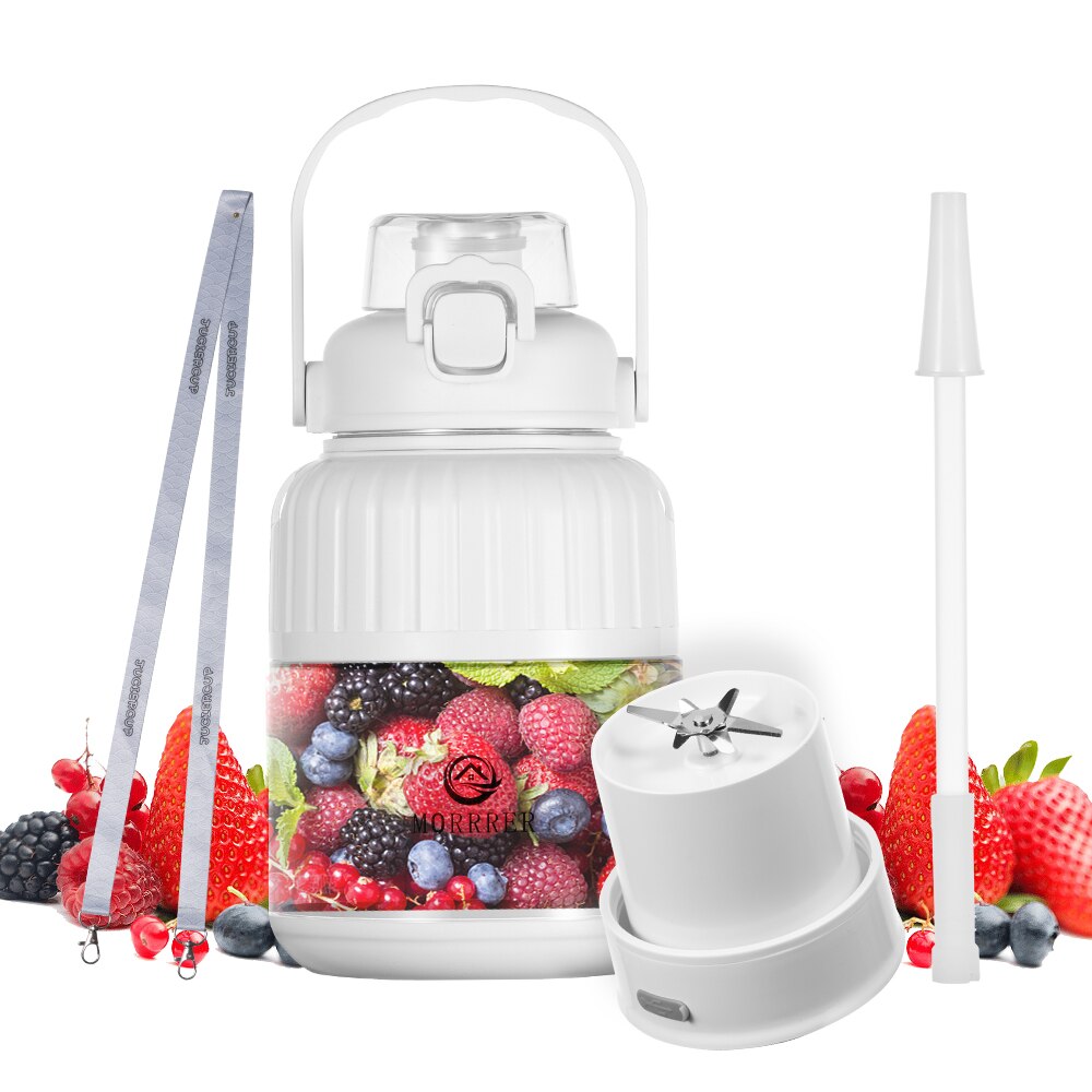 Mini blender Morrrer, 50W, 950ml, Alb - eMAG.ro