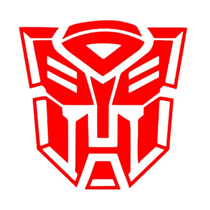 Sticker Transformers Bumblebee, rosu, 15 cm - eMAG.ro