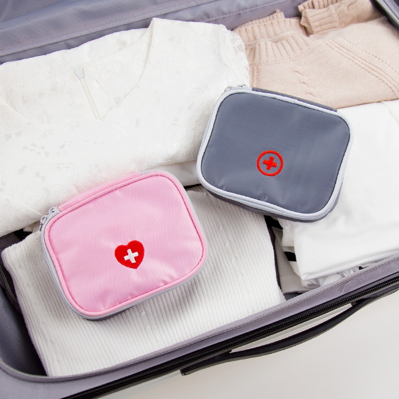 Set de 2 recipiente pentru pastile, Alb/Roz - eMAG.ro