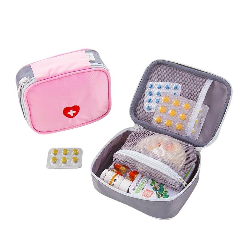 Set de 2 recipiente pentru pastile, Alb/Roz - eMAG.ro