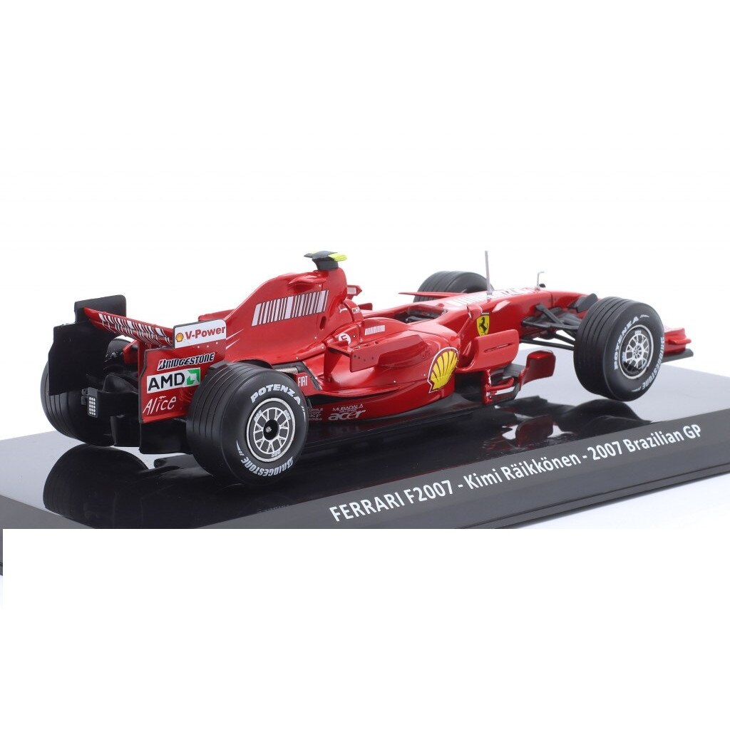 Macheta Formula 1 Ferrari F2007 Kimi Raikkonen 2007 Brazilian GP - 1/24 Ixo - eMAG.ro