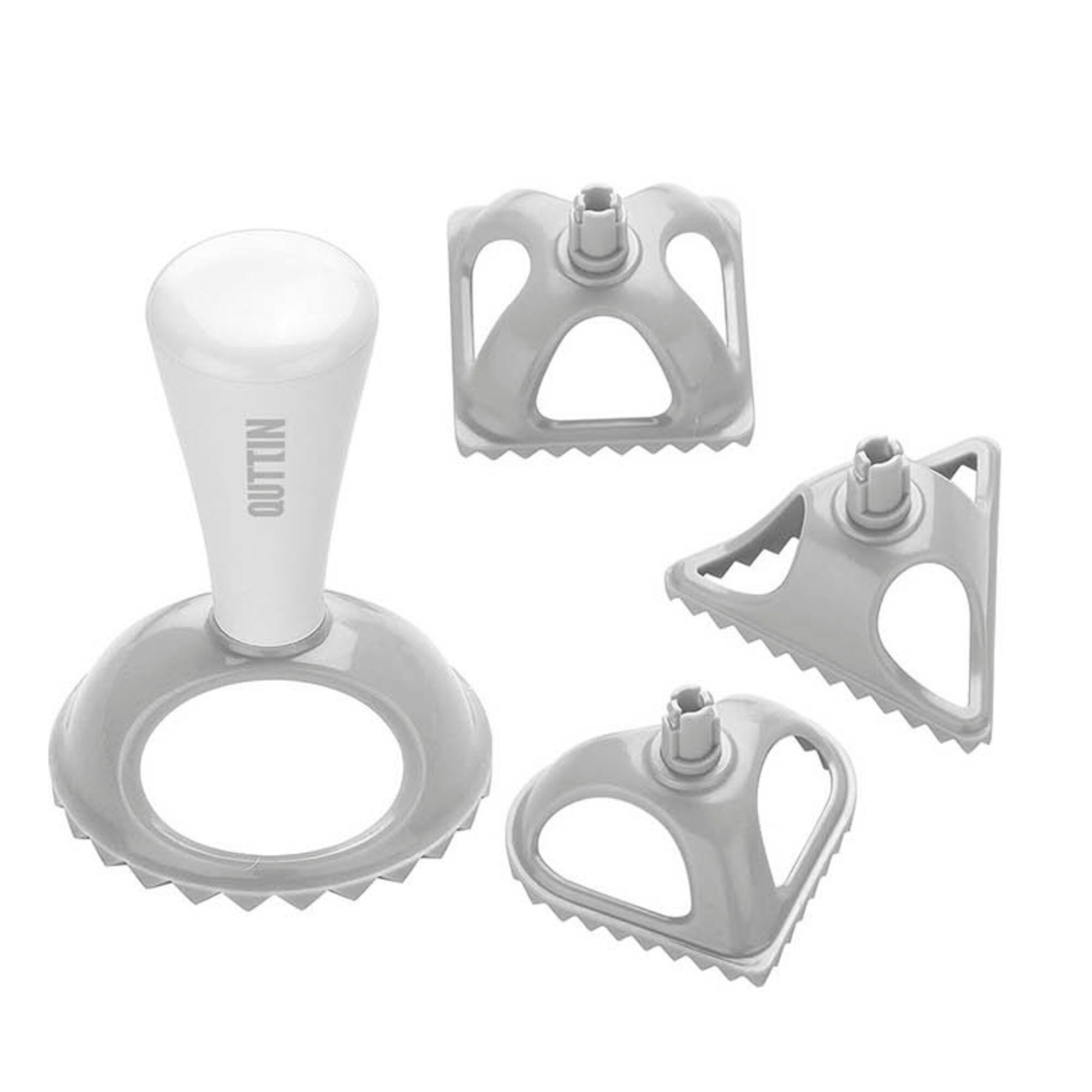 Set 4 decupatoare aluat ravioli, patrat, triunghi, inima si cerc ...