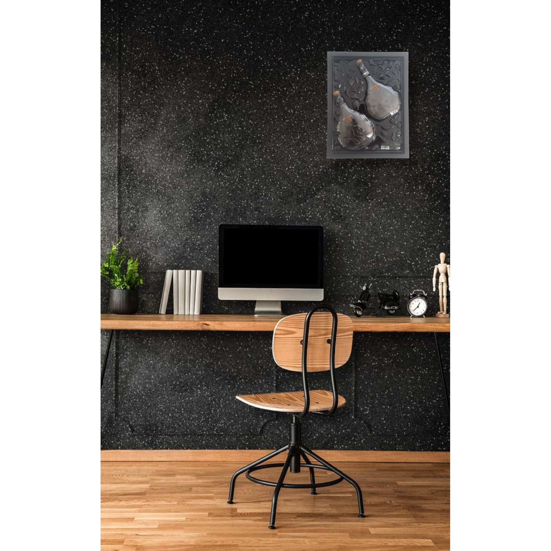 Tablou Sticle Coniac, Rasina Epoxidica, 40x30 cm - eMAG.ro