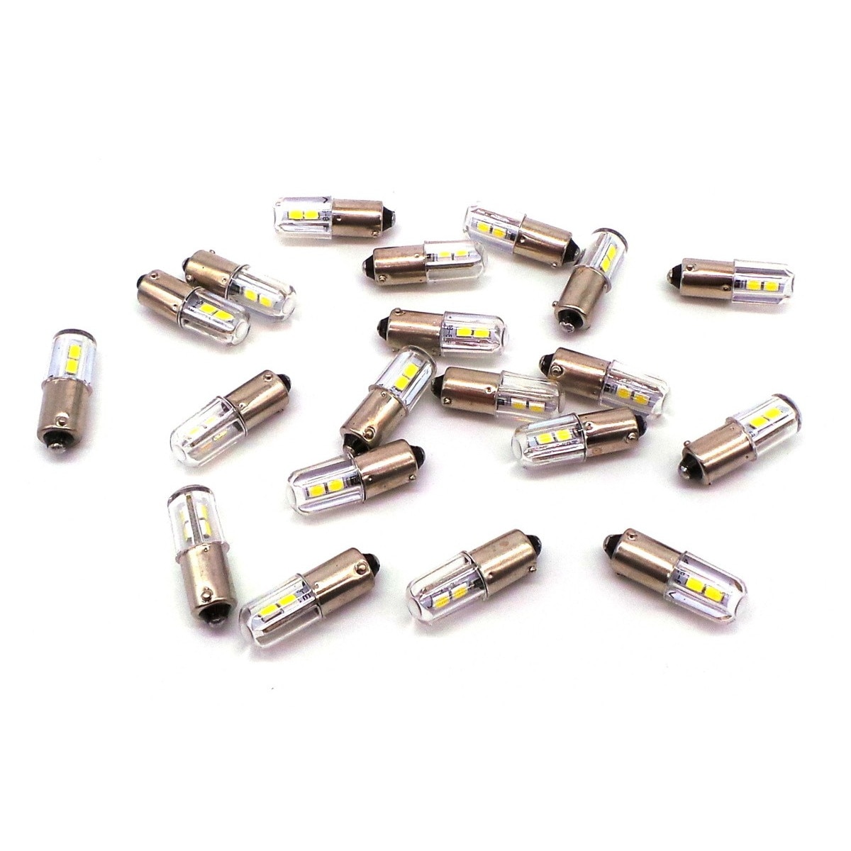 Set 6 becuri auto motoLEDy, LED H6W BAX9S 12V CANBUS 350lm - eMAG.ro