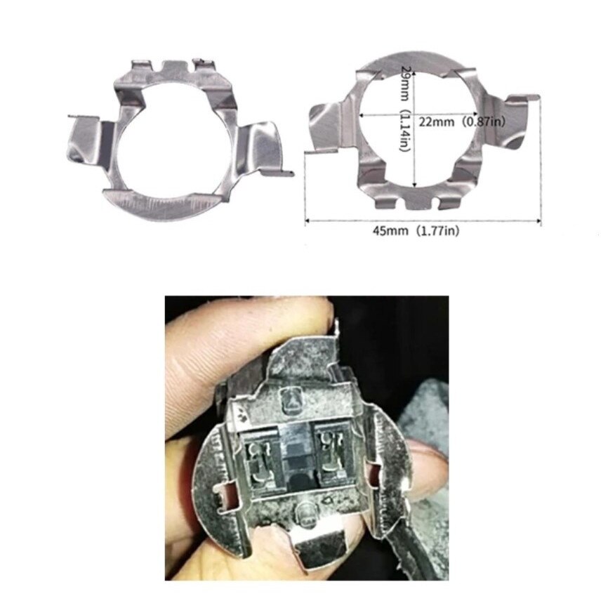 Adaptor 2 buc auto motoLEDy LED pentru becul H7, BMW, Audi, Mercedes ...