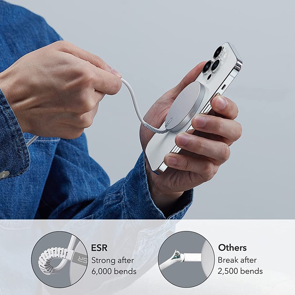 Incarcator Wireless MagSafe, ESR HaloLock, Silver - eMAG.ro