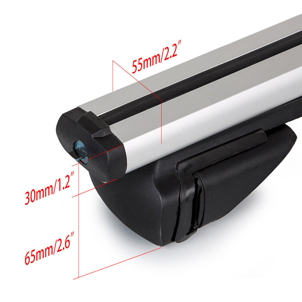 Bare Portbagaj Universale Transversale Aluminiu cu cheie-set 2 bucati ...