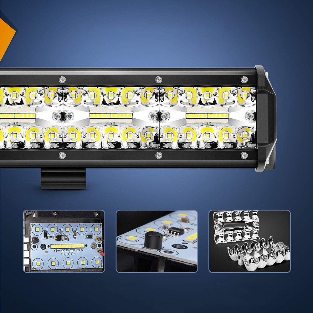 Proiector auto LED cu suport, 540W, 65.5cm - eMAG.ro