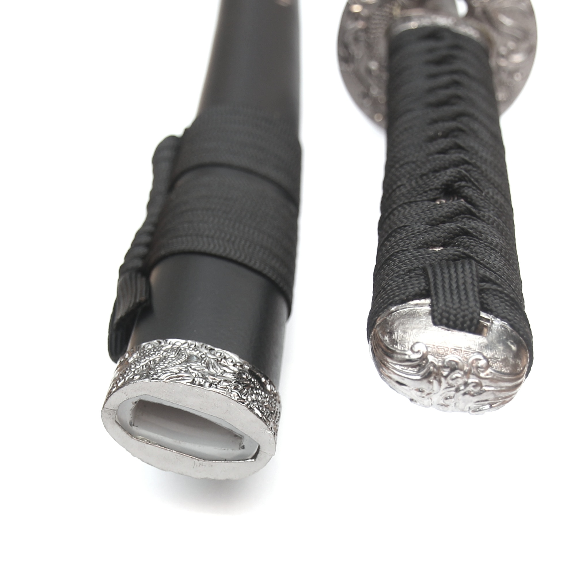 Sabie Katana Samurai, Otel carbon, Stativ Decor, Teaca, Lungime 99cm ...