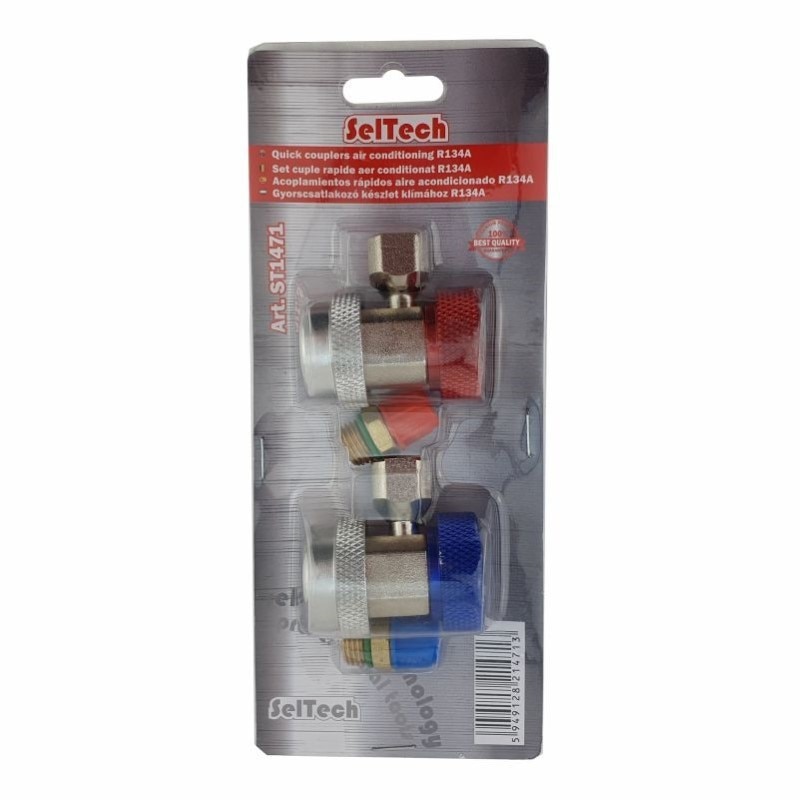 Set cuple rapide aer conditionat R134A, SelTech - eMAG.ro