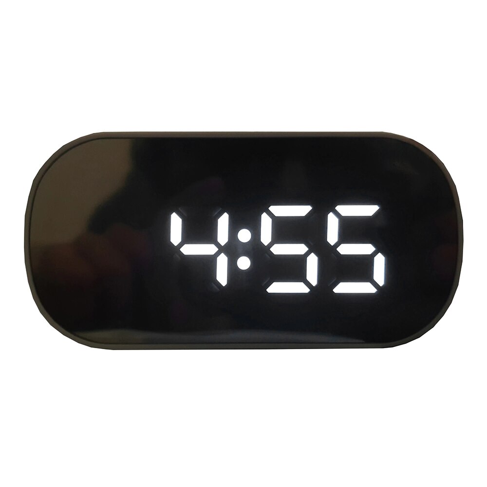 Ceas electronic A118, design modern, afisaj LCD, alb - eMAG.ro