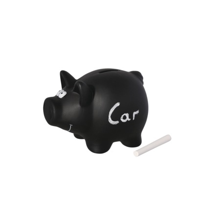 Pusculita porcusor negru cu creta, din ceramica, 16 x 12 cm, OOTB - eMAG.ro