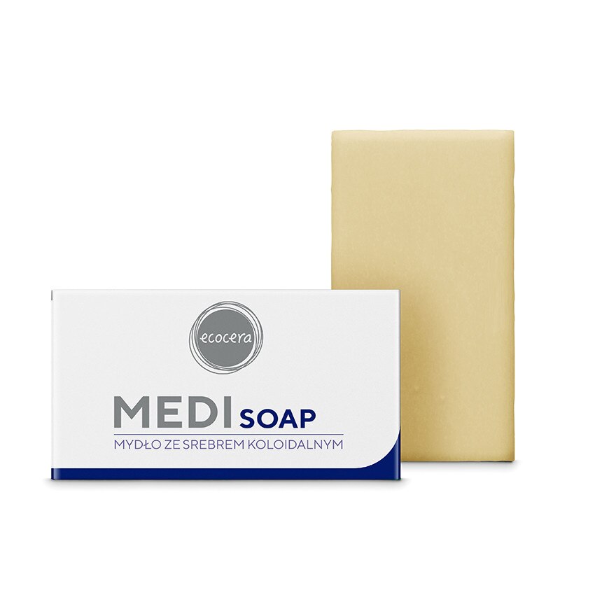 Sapun antibacterian natural, Ecocera, Medi Soap, Argint coloidal, 100 g ...