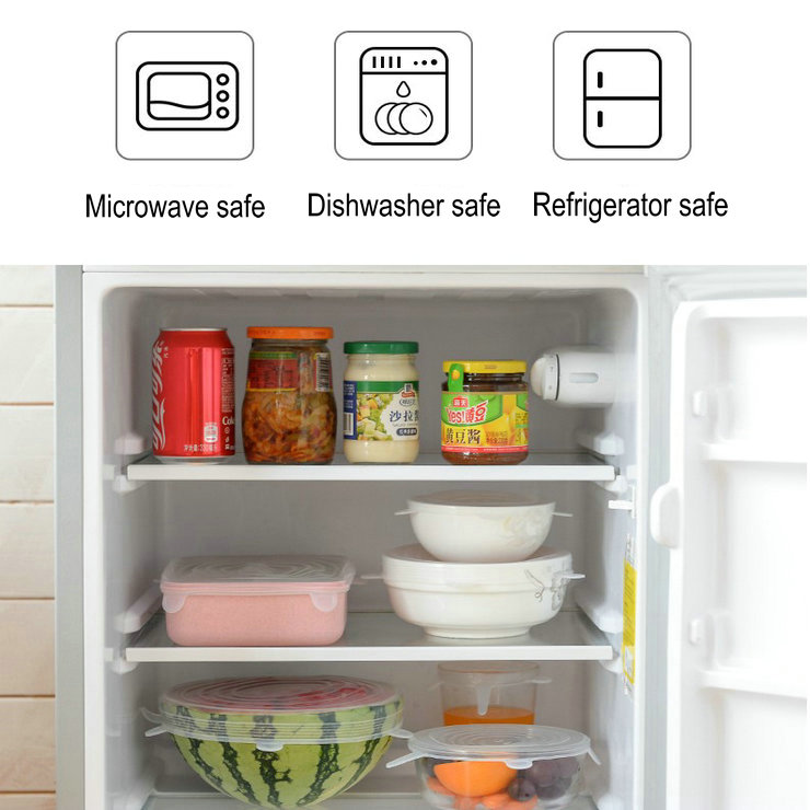 Комплект от 6 капака за тенджери и други съдове за съхранение на храна ...