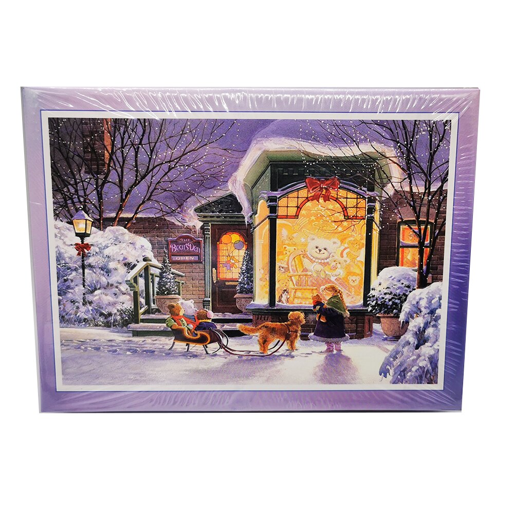 Puzzle din carton 300 piese, "Poveste de iarna", 38x26cm, VisionXXI ...