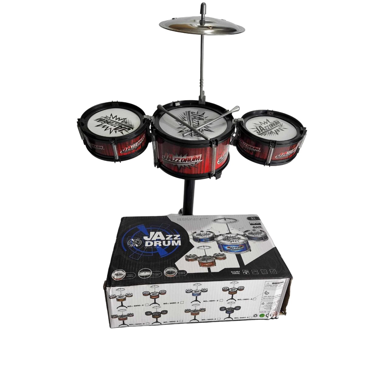 Set tobe copii Jazz Drum rosu 46 cm inaltime - eMAG.ro