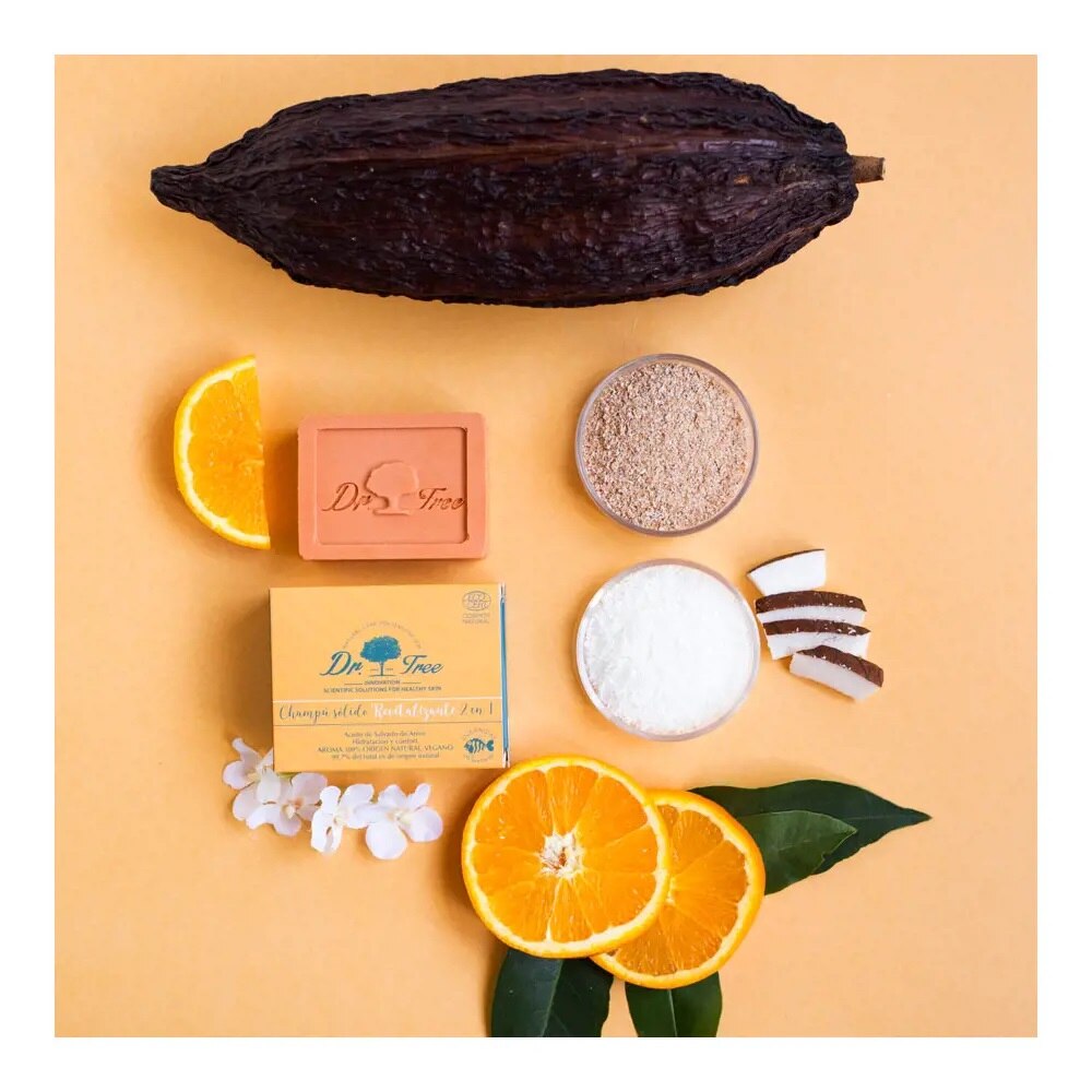 Sampon solid revitalizant 2 in 1, Dr. Tree 75 g - eMAG.ro