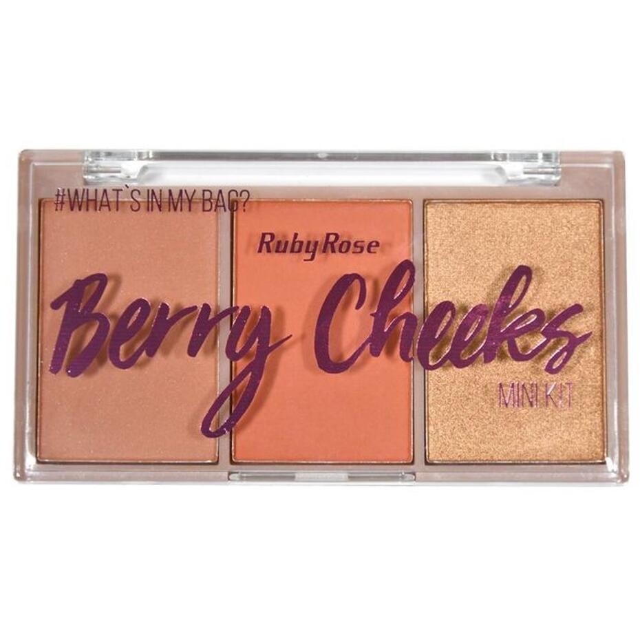 Fard de obraz Ruby Rose HB6111 Berry Cheeks, 3 nuante - eMAG.ro