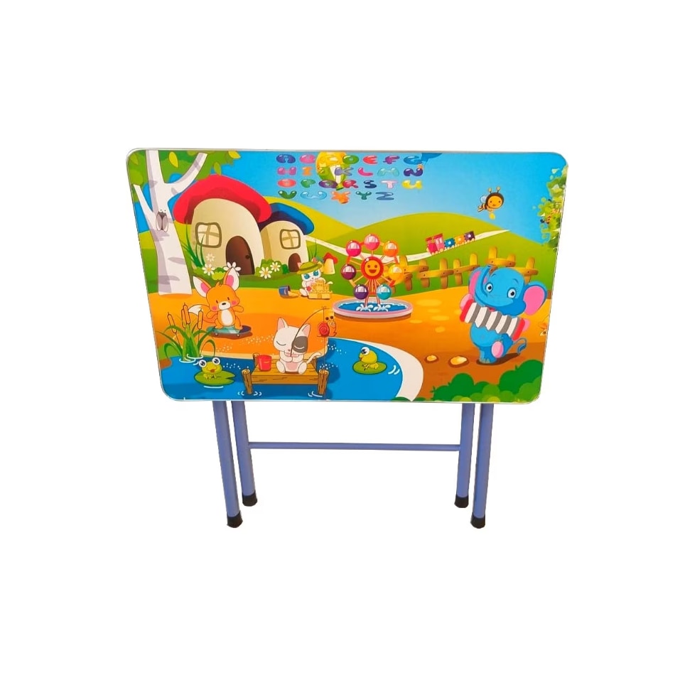 Masuta si scaunel pliabile si reglabile pe inaltime pentru copii din ...