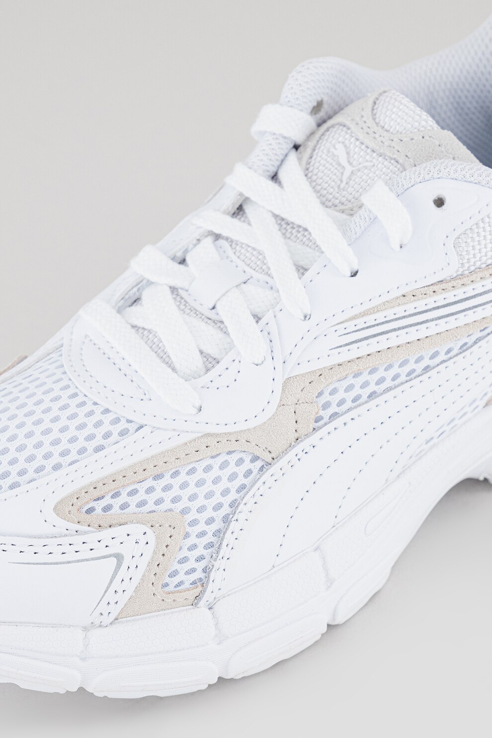 Puma, Pantofi unisex cu garnituri din plasa pentru alergare Teveris ...