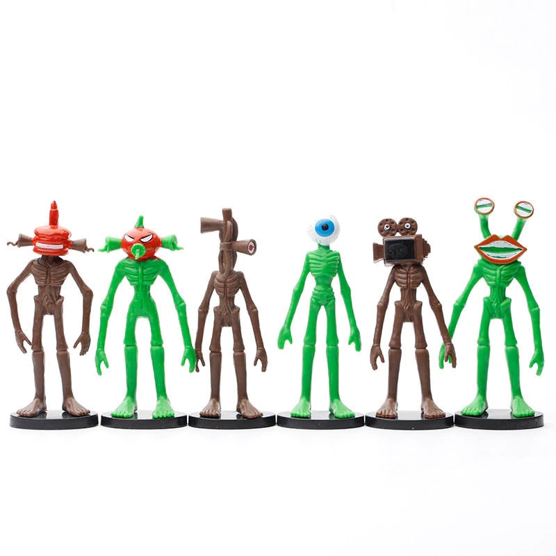 Set 6 Figurine Plastic Siren Head 10cm Foto Film 3 Ani Emag Ro