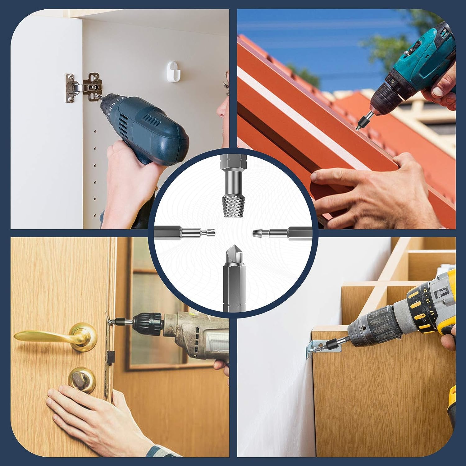 Kit extractor suruburi, Sunmostar, Otel, HSS 4341, 22 Bucati, Argintiu ...