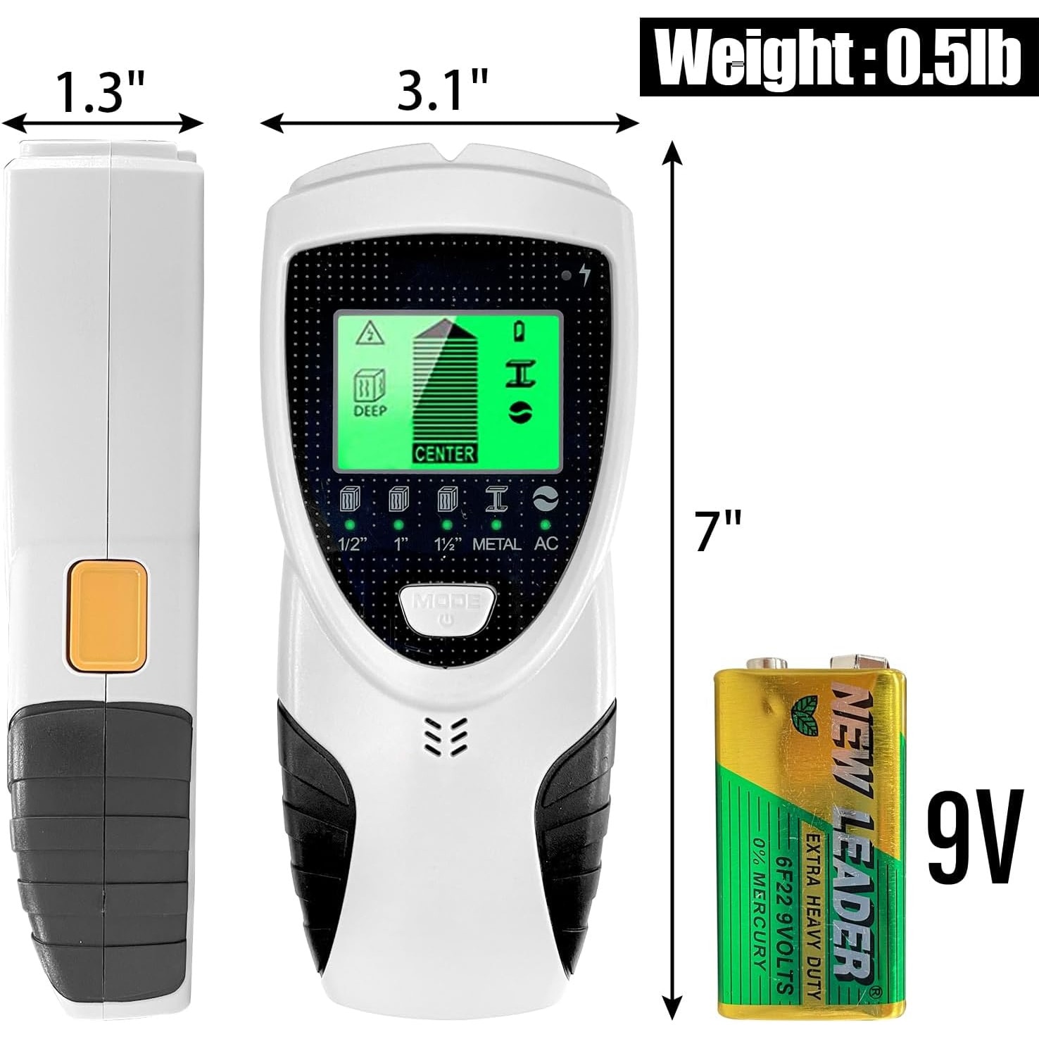 Detector cabluri electrice 5 in 1, GOXAWEE, G3408, Afisaj LCD ...