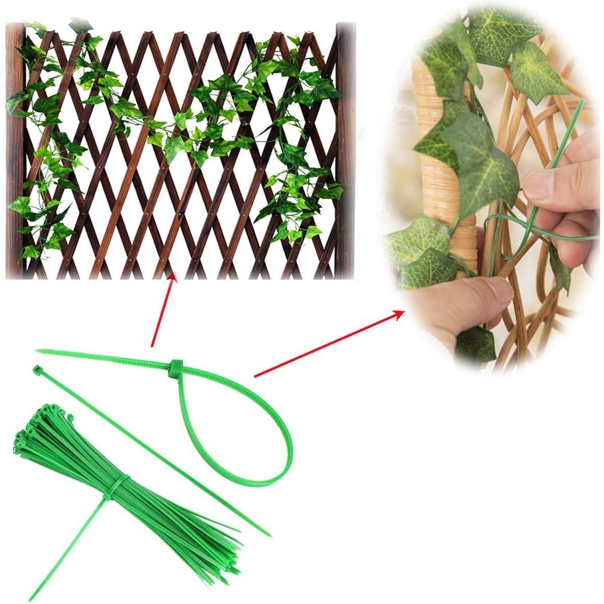 Set 12 ghirlande decorative iedera artificiala, JENUOS®, pentru ...