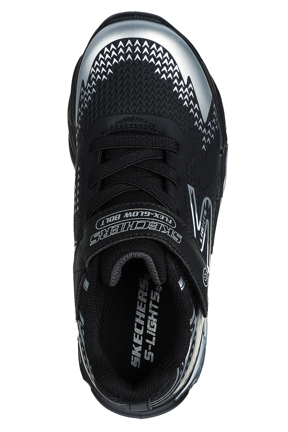 Skechers, Спортни обувки S Lights: Flex-Glow Bolt с LED светлини, Черен ...