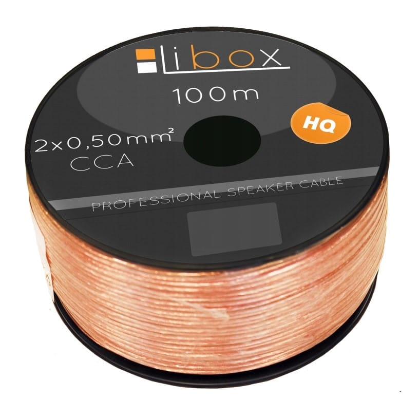 Cablu audio, Libox, 2x0.50 mm, 100 m, Transparent - eMAG.ro