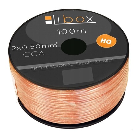 Cablu audio, Libox, 2x0.50 mm, 100 m, Transparent - eMAG.ro