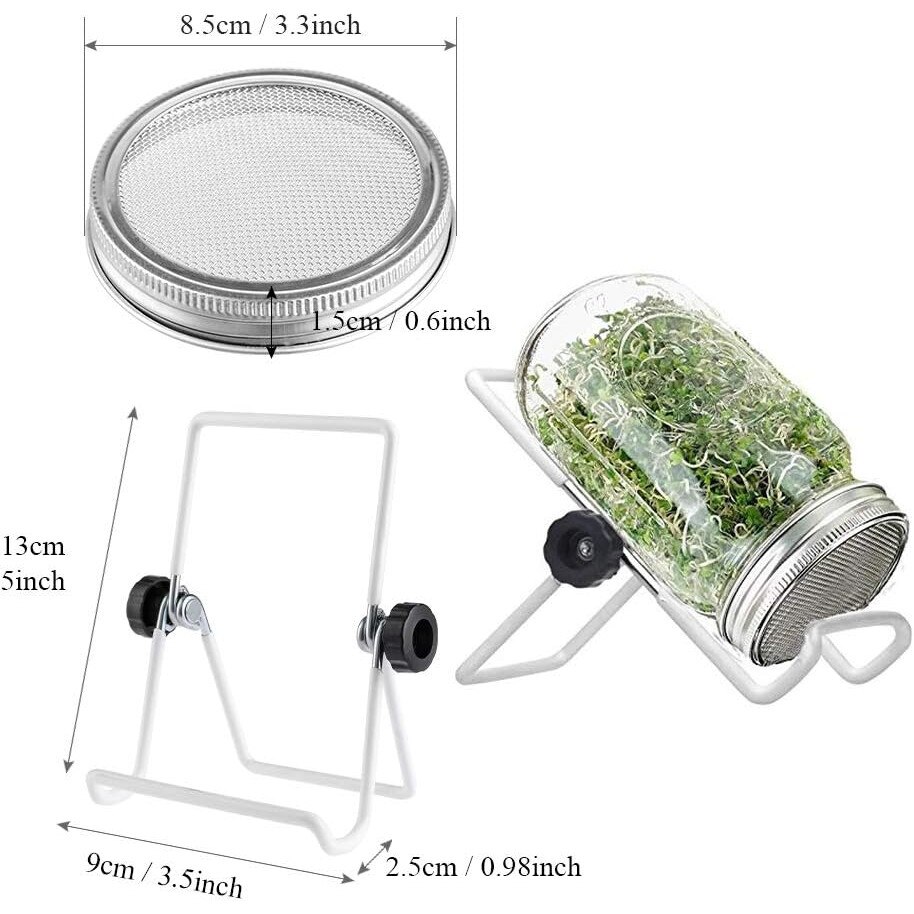 Capac de borcan pentru germinare, Inox - eMAG.ro