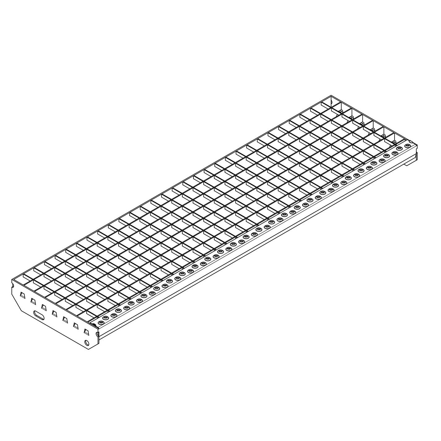 Treapta metalica zincata MEAstep Klasik P - 700x240 - eMAG.ro
