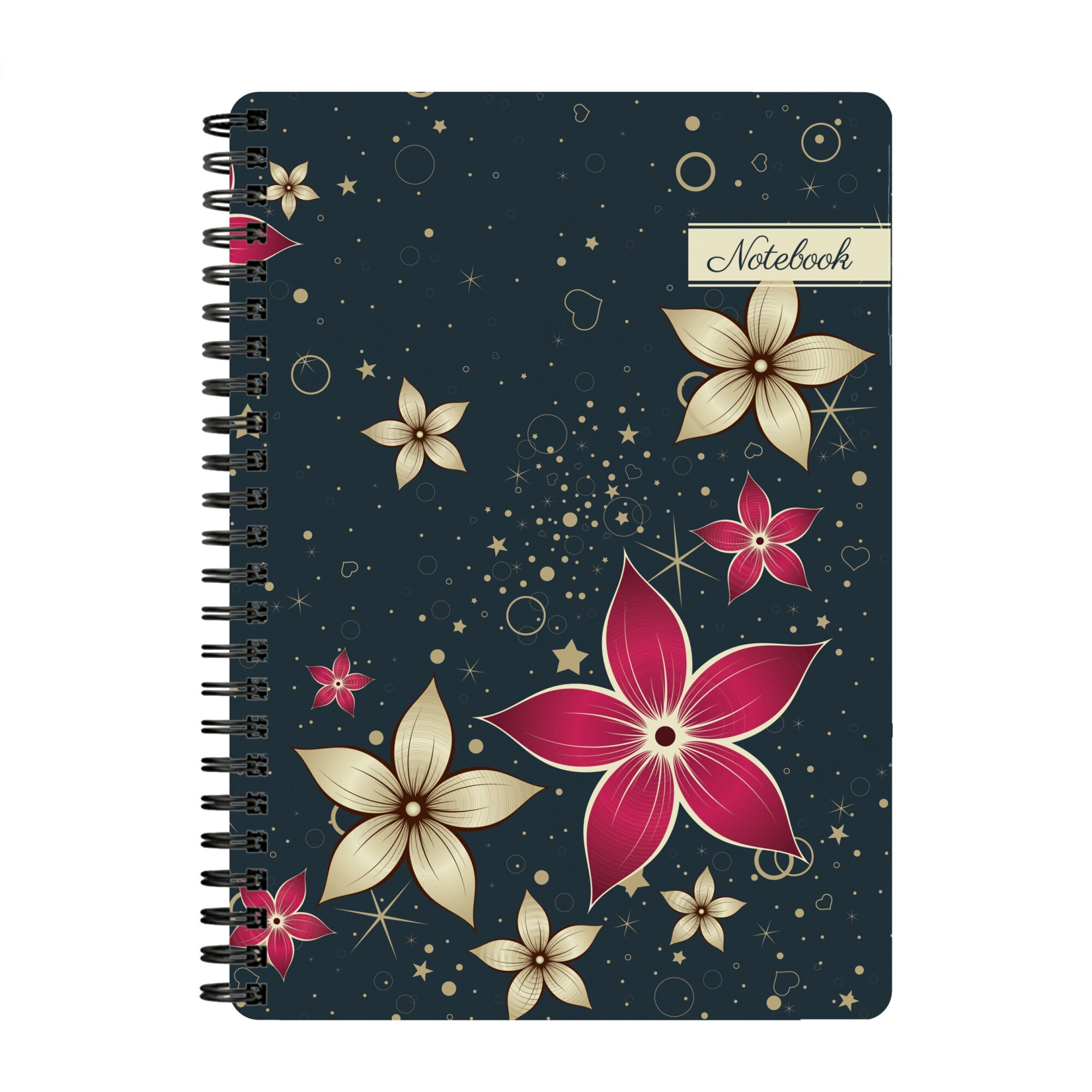 Caiet cu linii, A5, 160 pagini - Clematis eleganta - eMAG.ro