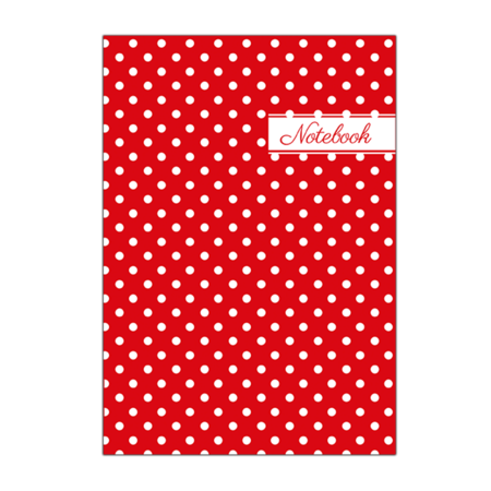 Agenda, Betűrengeteg, 140x200mm, 40 pagini - buline rosii - eMAG.ro