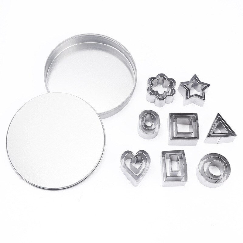 Set forme de prajituri, Inox, 24 bucati - eMAG.ro