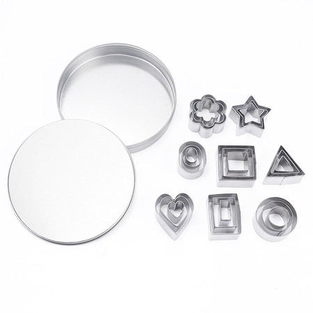 Set forme de prajituri, Inox, 24 bucati - eMAG.ro