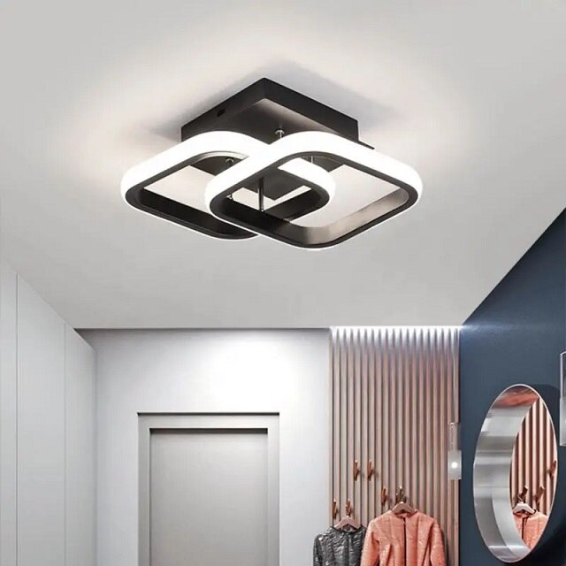 Aplica Quantum Design Square, LED, Negru, Interior, 2025 - eMAG.ro