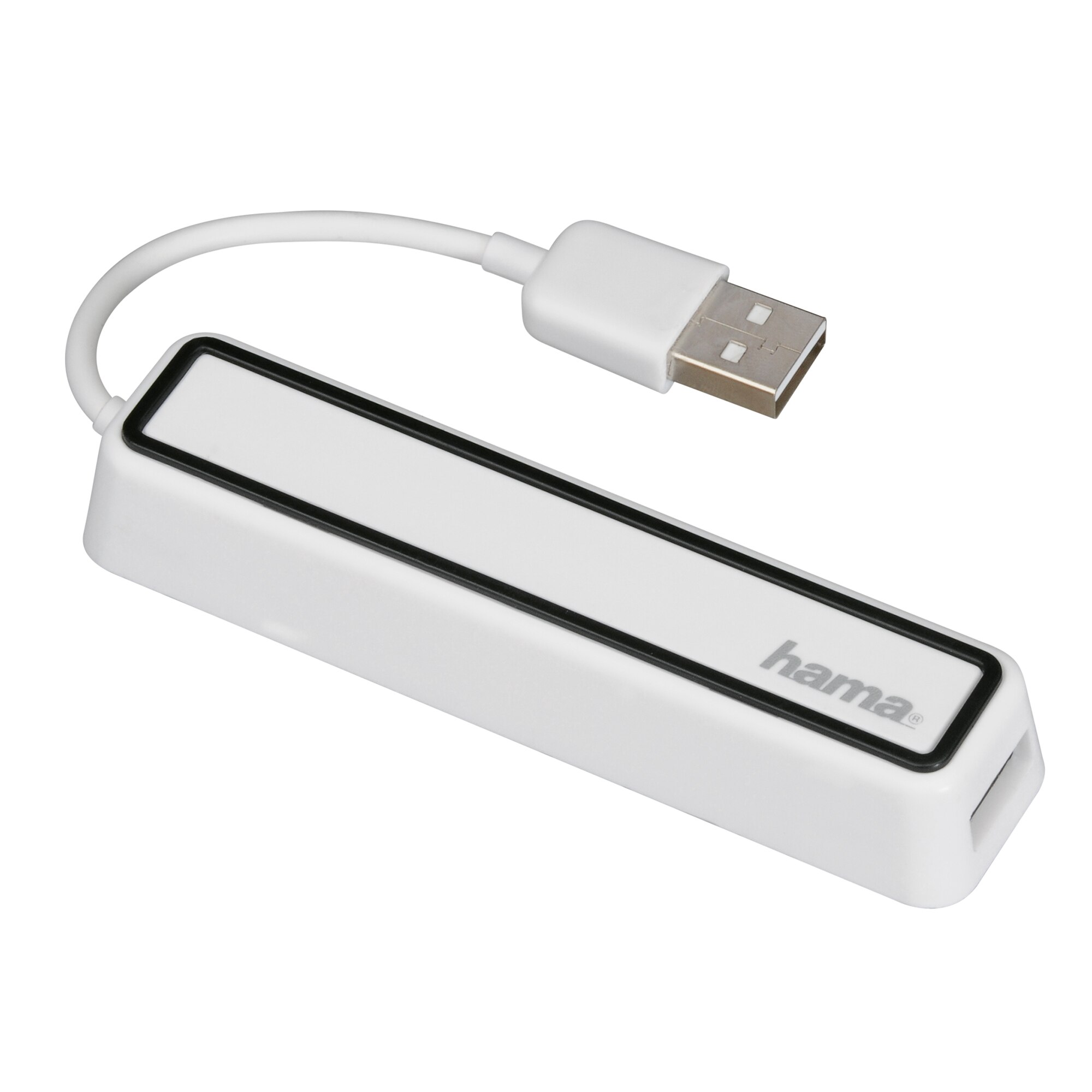 Hub Hama 12169, 4 porturi, USB 2.0, Alb - eMAG.ro