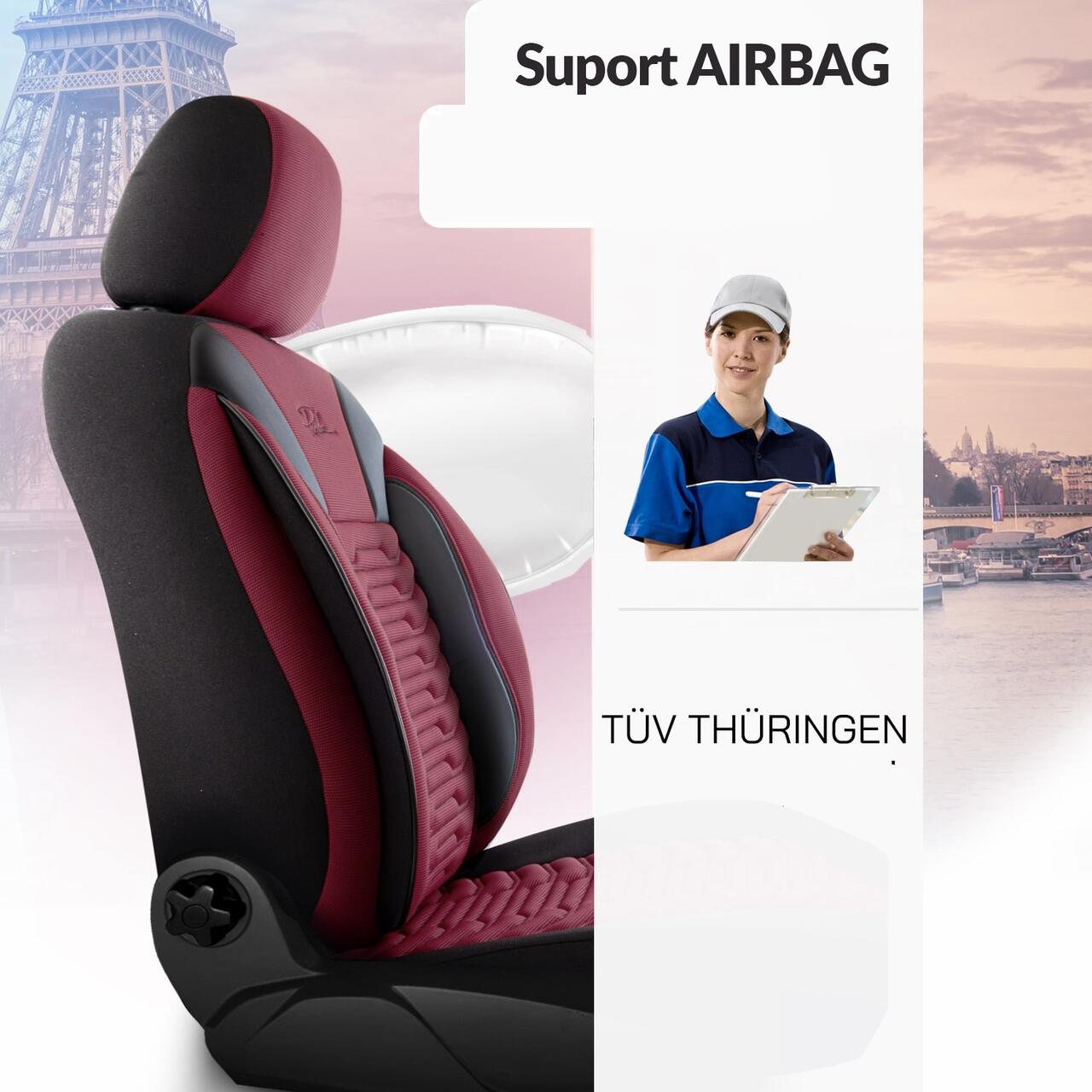 Комплект калъфи за столчета Panda Paris, Бордо, 11 части - eMAG.bg