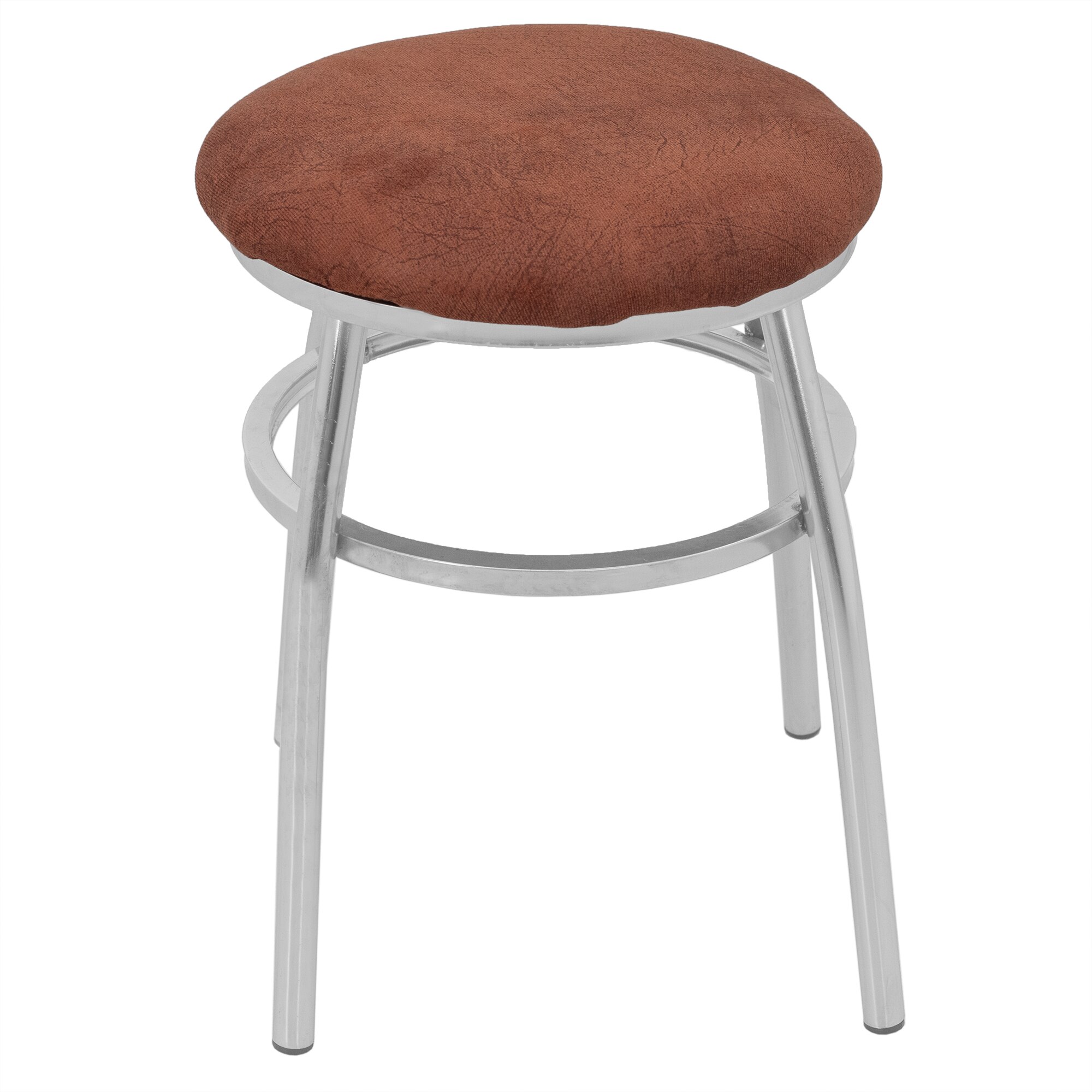 Set 4 scaune tip taburet, DENVER, Odesa, cadru cromat, tapitat, stofa ...