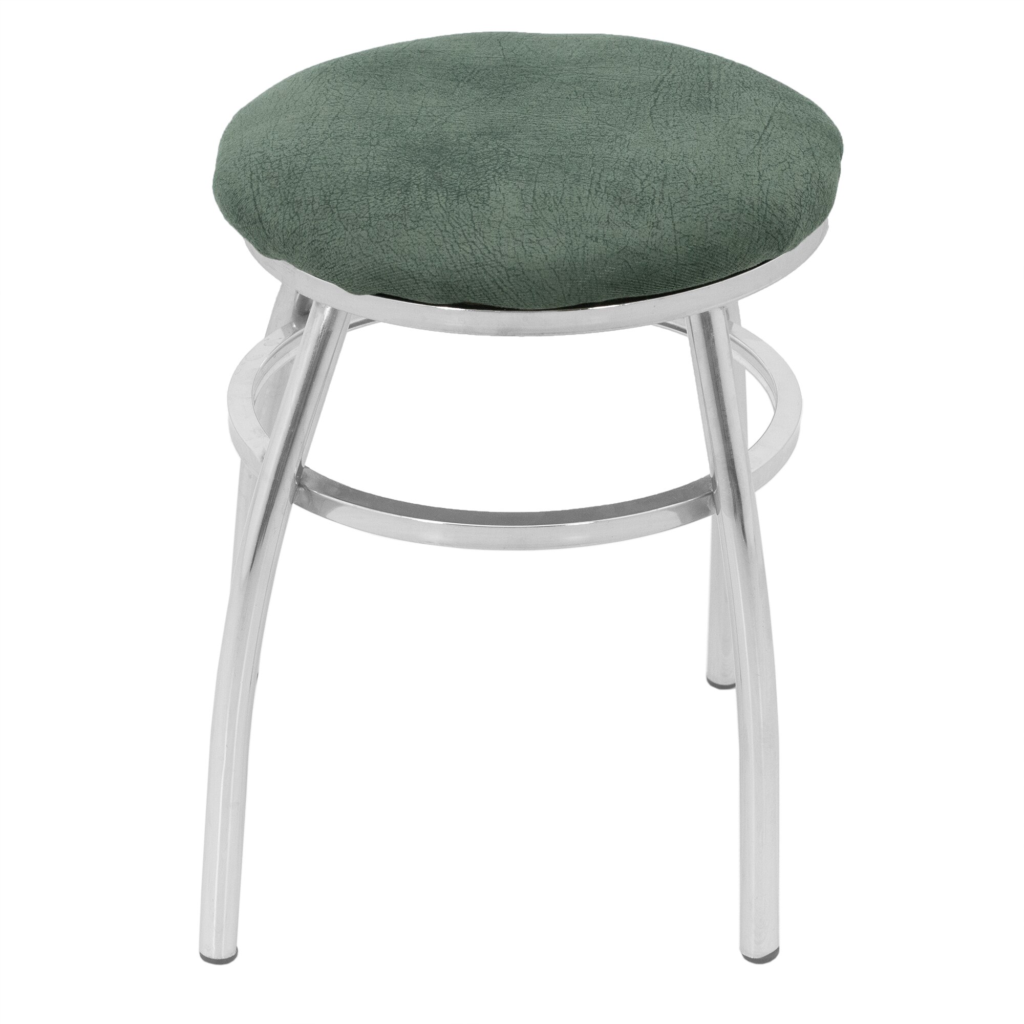 Set 4 scaune tip taburet, DENVER, Odesa, cadru cromat, tapitat, stofa ...